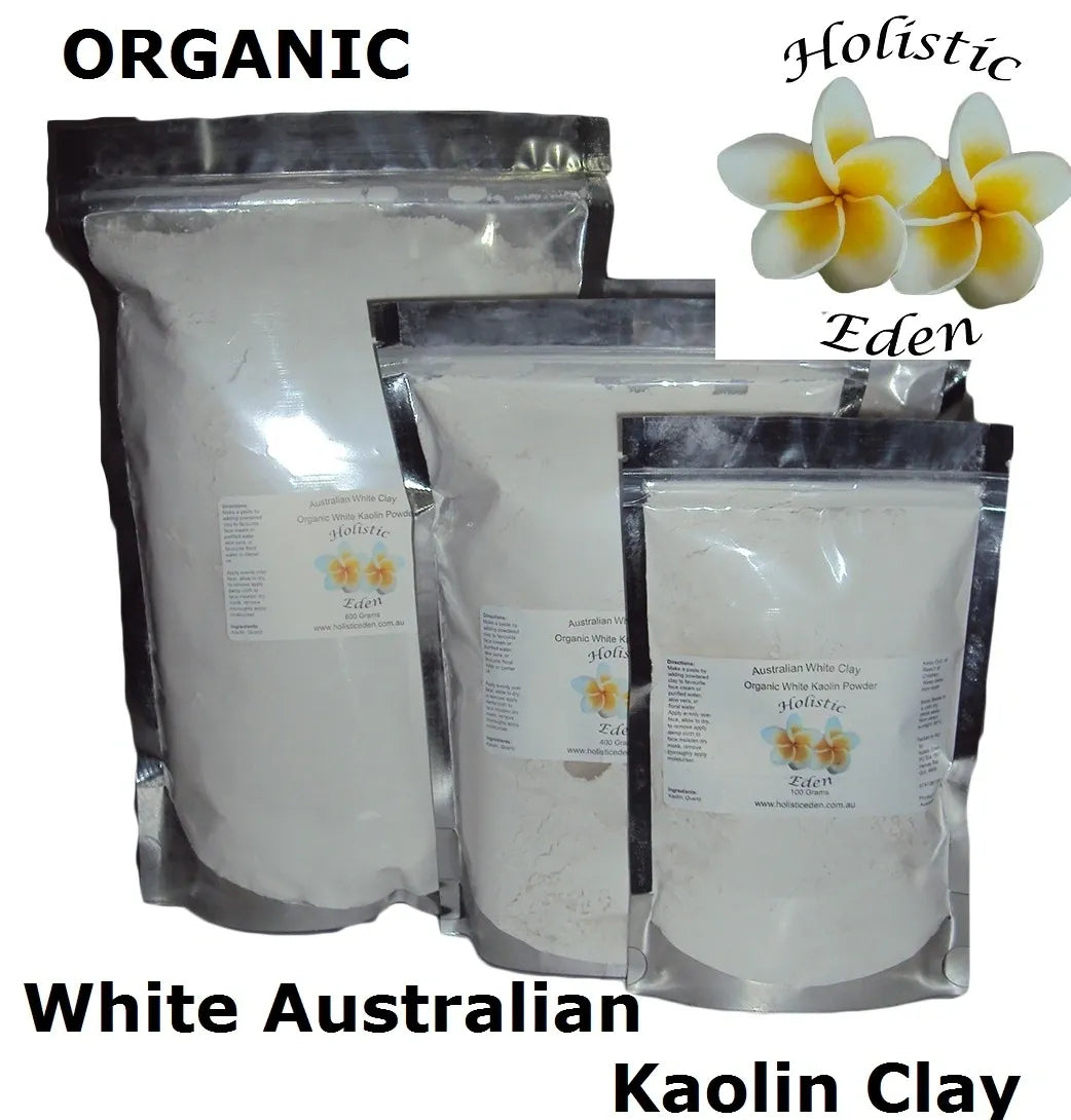 Organic Australian White Kaolin Clay Powder Dry Sensitive Skin Mask 20 ...